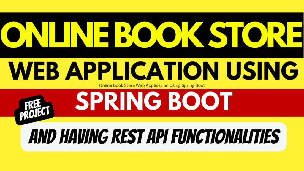 Free Project :Online Book Store Web Application Using Spring Boot