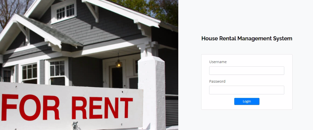 House Rental Management System in PHP and MySQL
