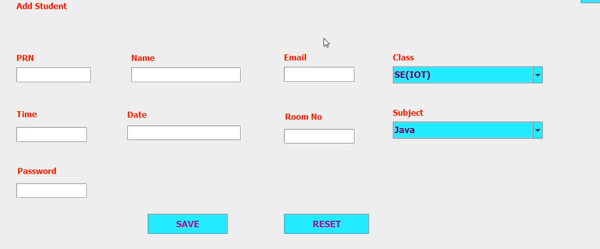 Exam Seat Arrangement System With Java and MySQL
