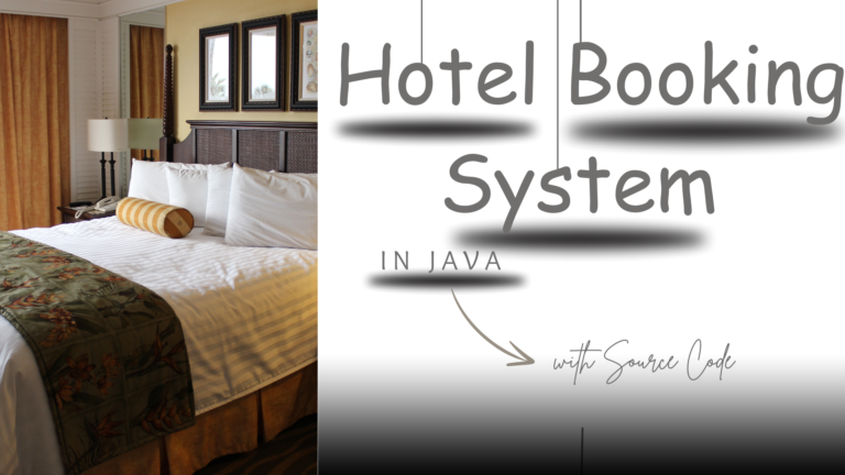 Hotel Booking System in Java with Source Code
