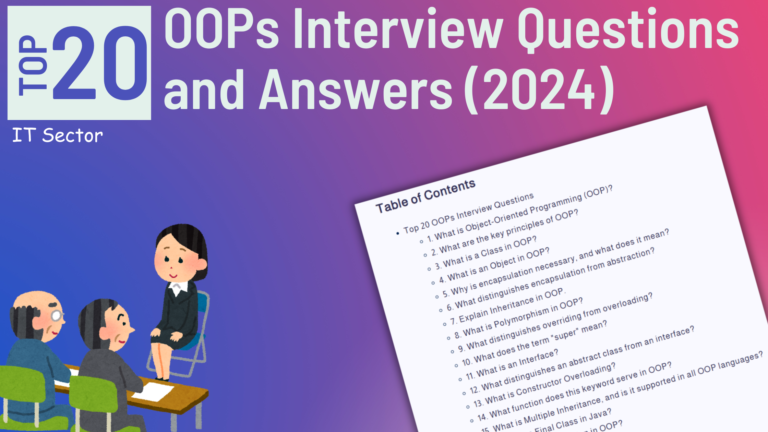 Top 20 OOPs Interview Questions and Answers (2025)