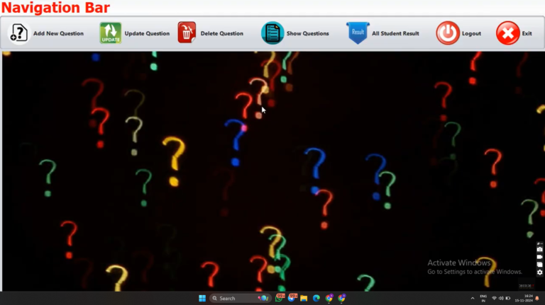 Online Quiz Management System in Java + MySQL