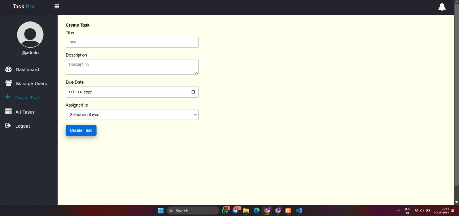 Employee Task Management System Using Php And Mysql
