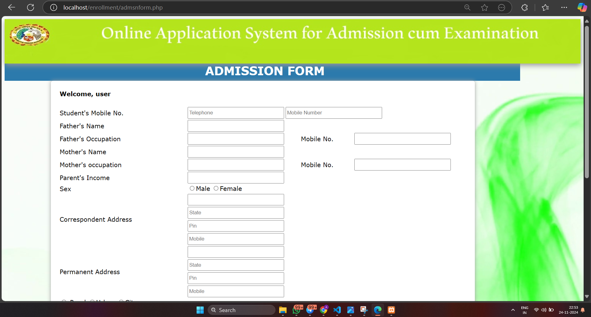 Enrollment System in PHP