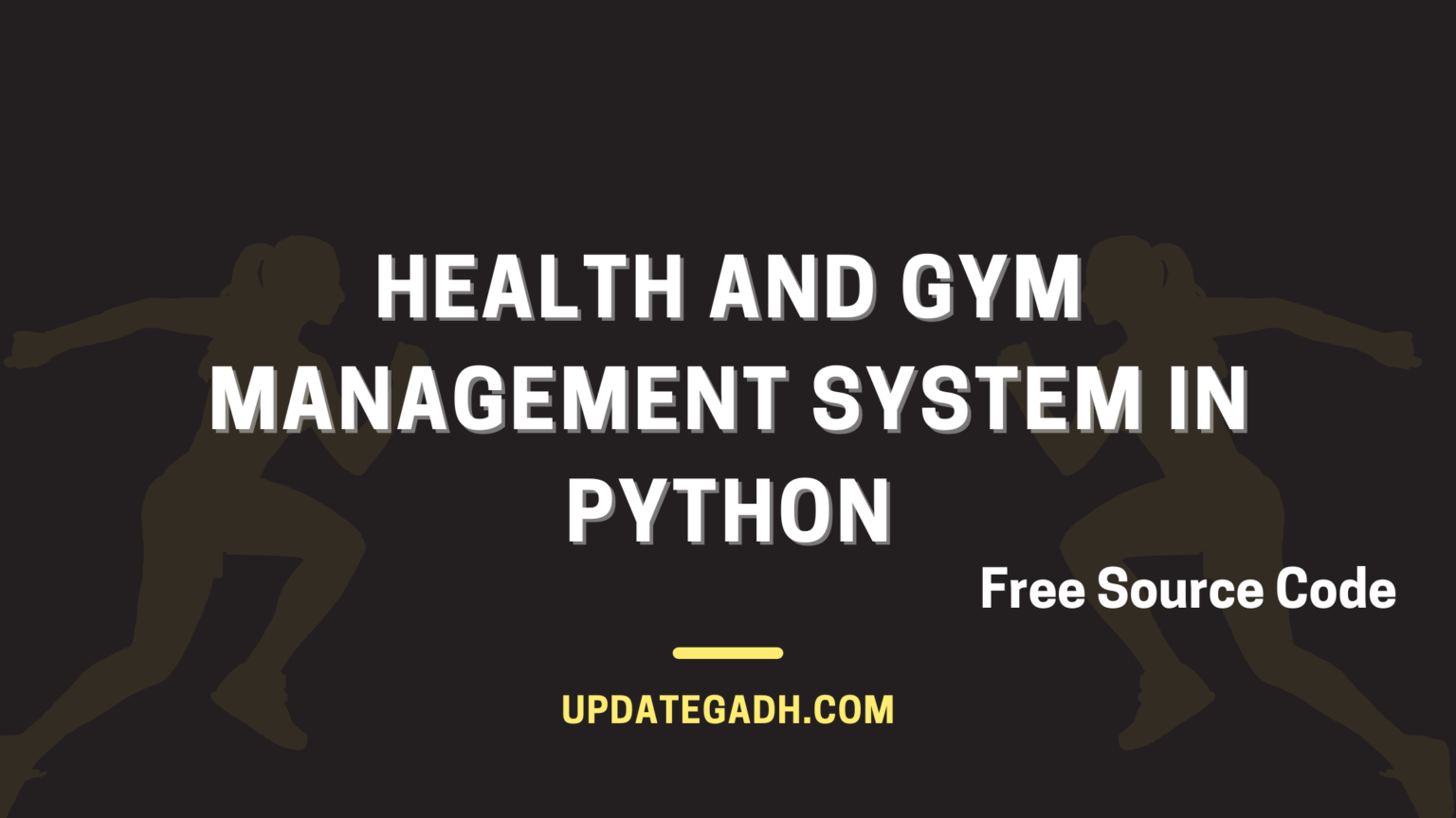 Health and Gym Management System in Python with Free Source Code