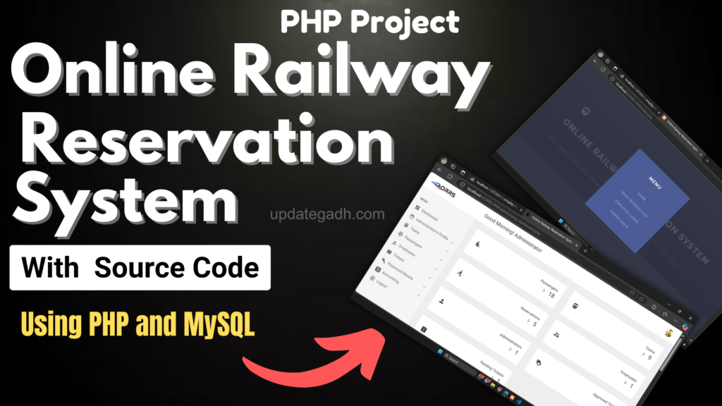 Online Railway Reservation System in PHP