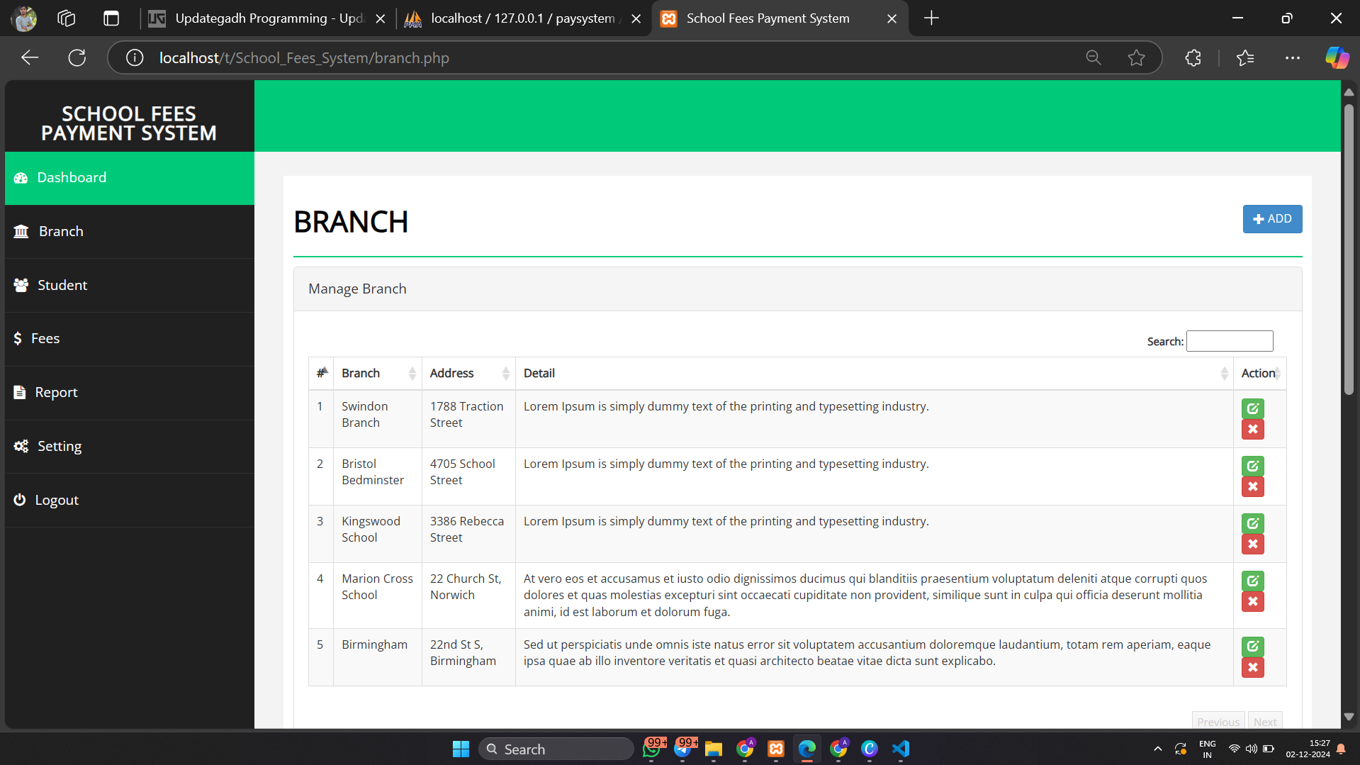 School Fees Payment System In Php With Source Code
