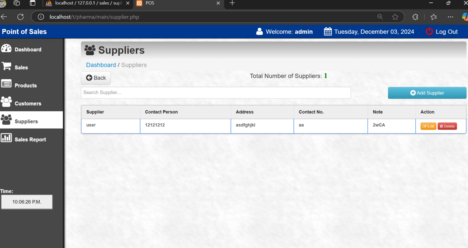 Pharmacy Management System in PHP with Free Source Code