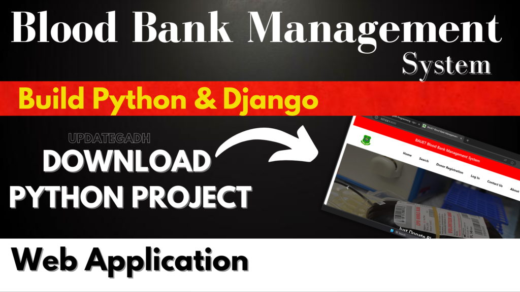 Blood Bank Management System Using Django Framework