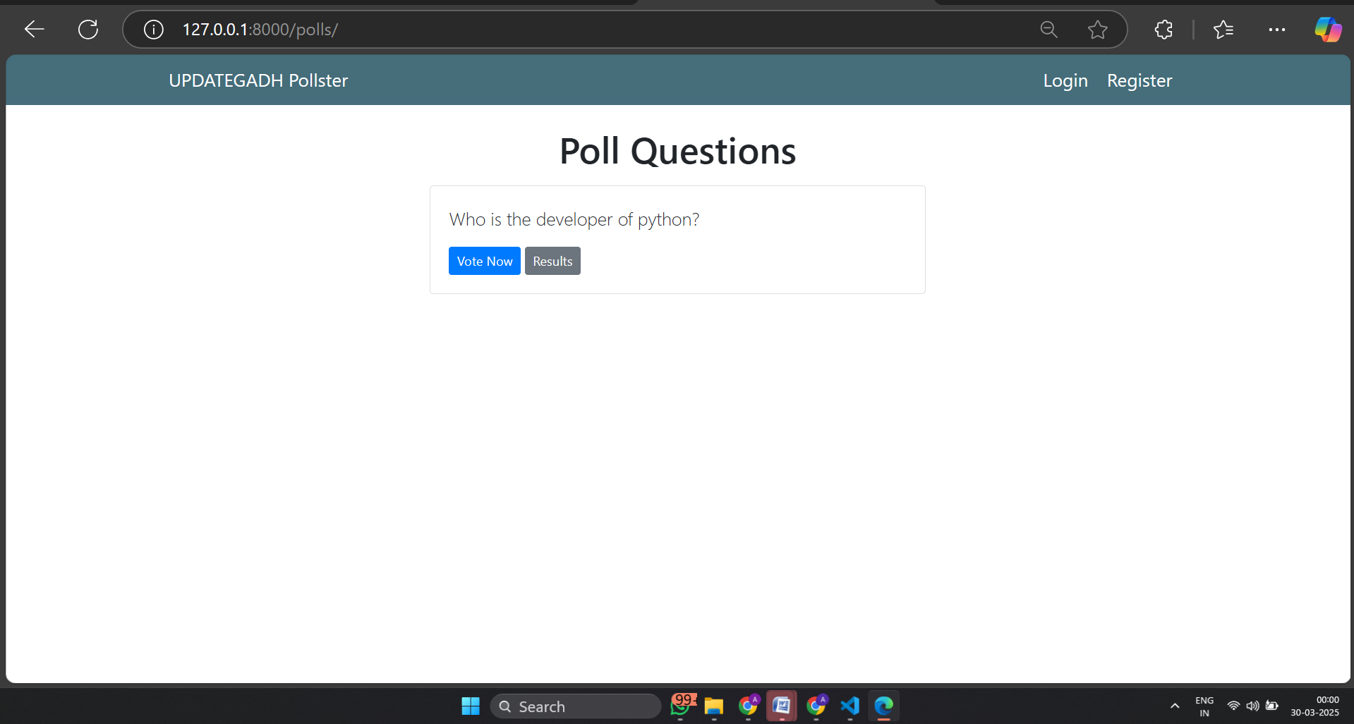 VotingApp - A Secure Online Voting System in Python (Django)