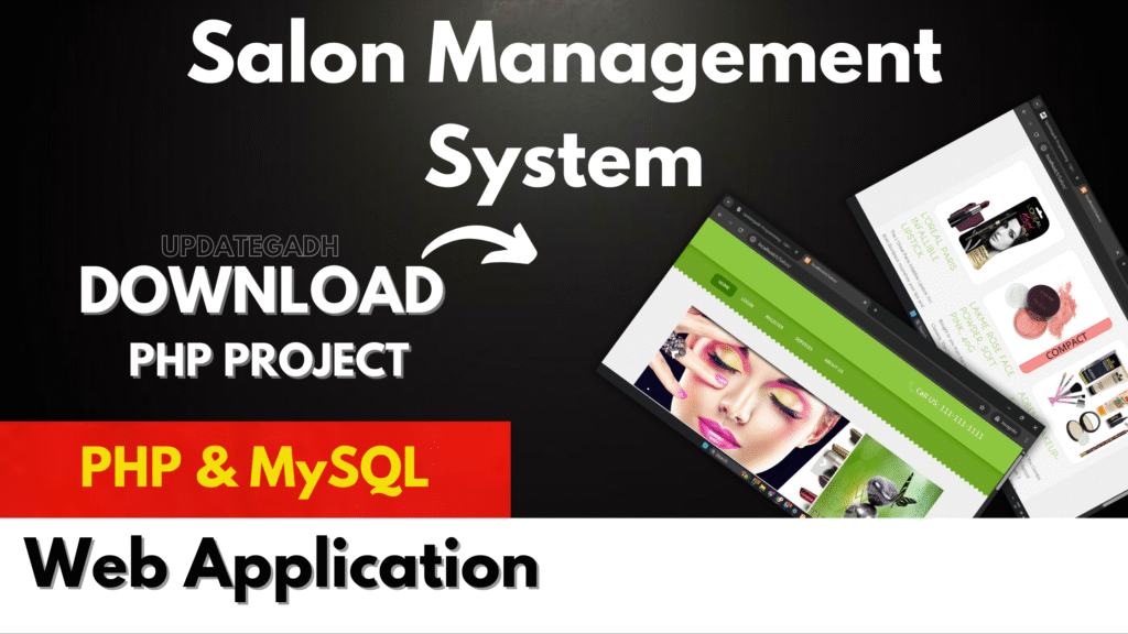 Salon Management System in PHP with MySQL (Paid Project)