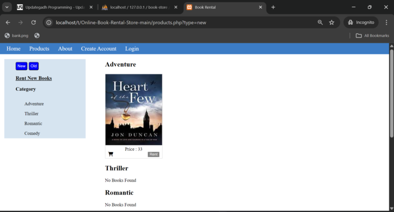 Online Book Store - A Complete PHP Project with Source Code