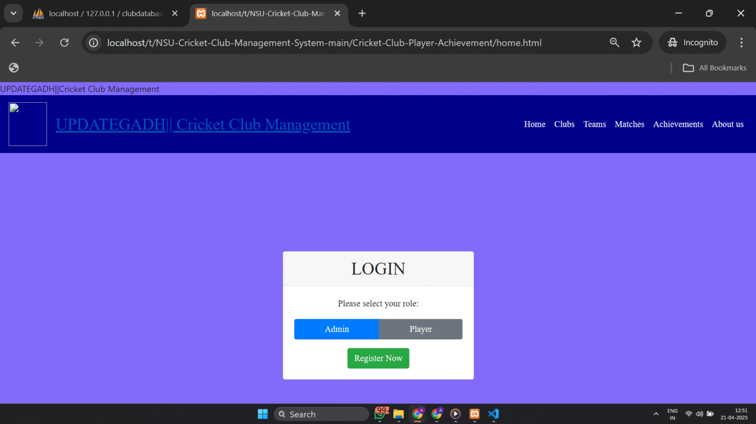 🔥 Cricket Club Management System in PHP and MySQL – A Complete Web ...