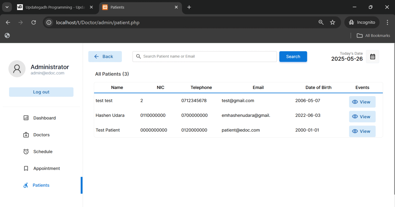 Doctor Appointment Booking System Using PHP – A Complete e-Channeling ...
