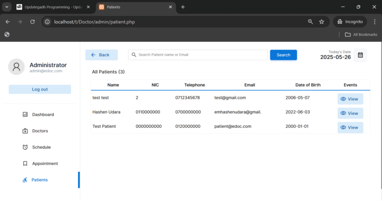 Doctor Appointment Booking System Using PHP – A Complete e-Channeling ...