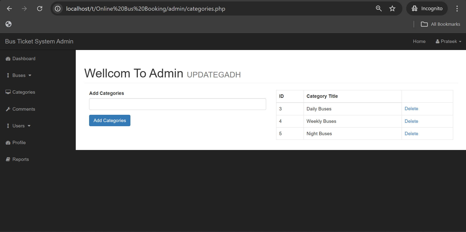 Online Bus Booking System In Php Mysql With Source Code Developed By