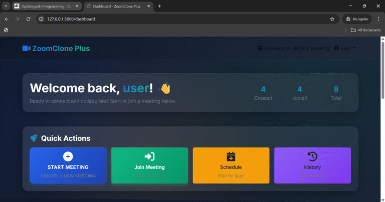 Build a Real-Time Zoom Clone using Python & Flask