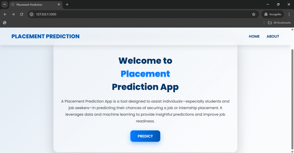 Placement Prediction Using Machine Learning