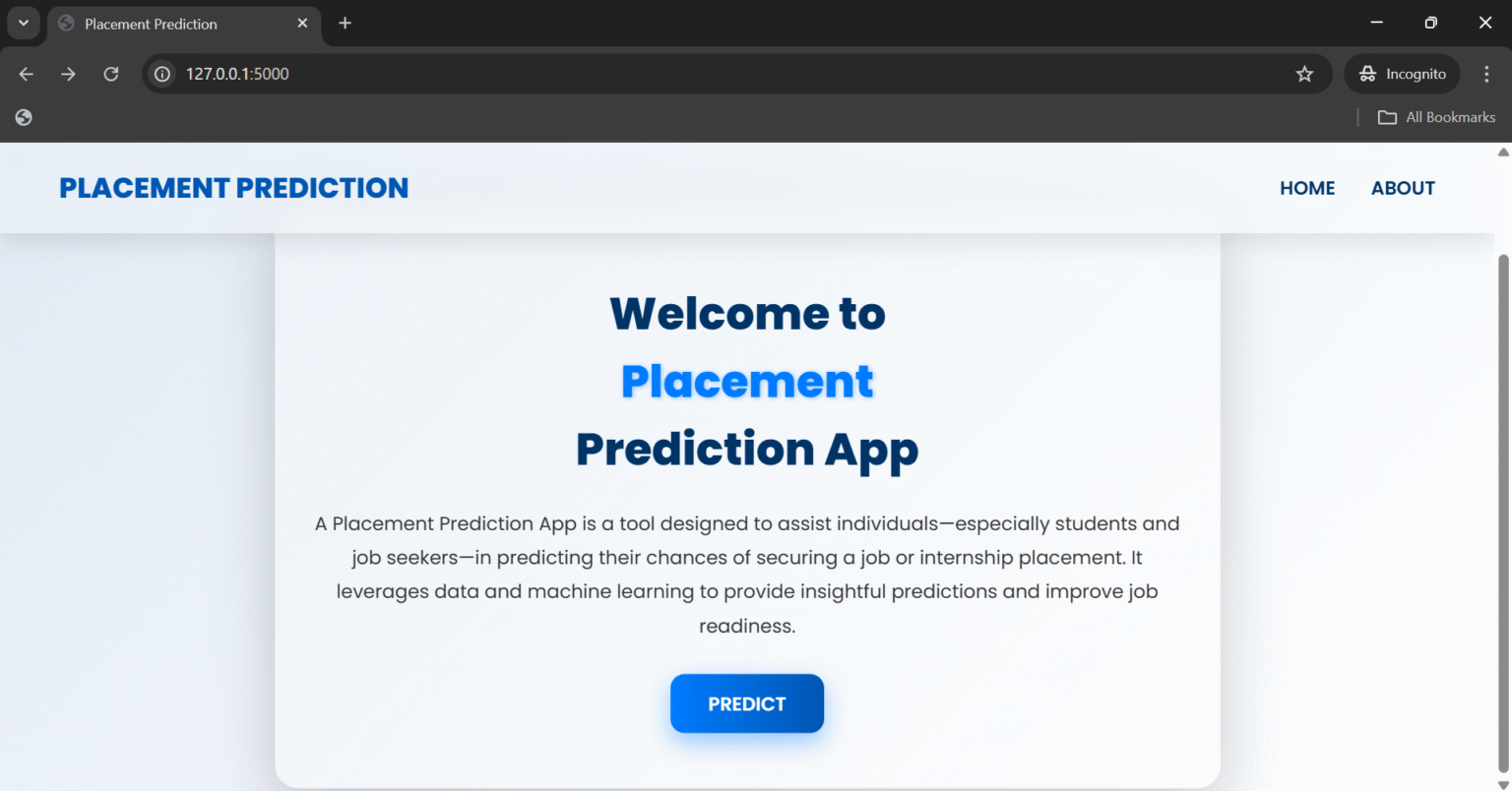 Placement Prediction Using Machine Learning