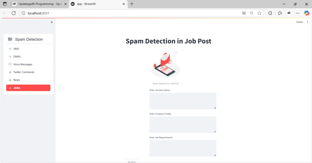 Spam Detection System Using Machine Learning