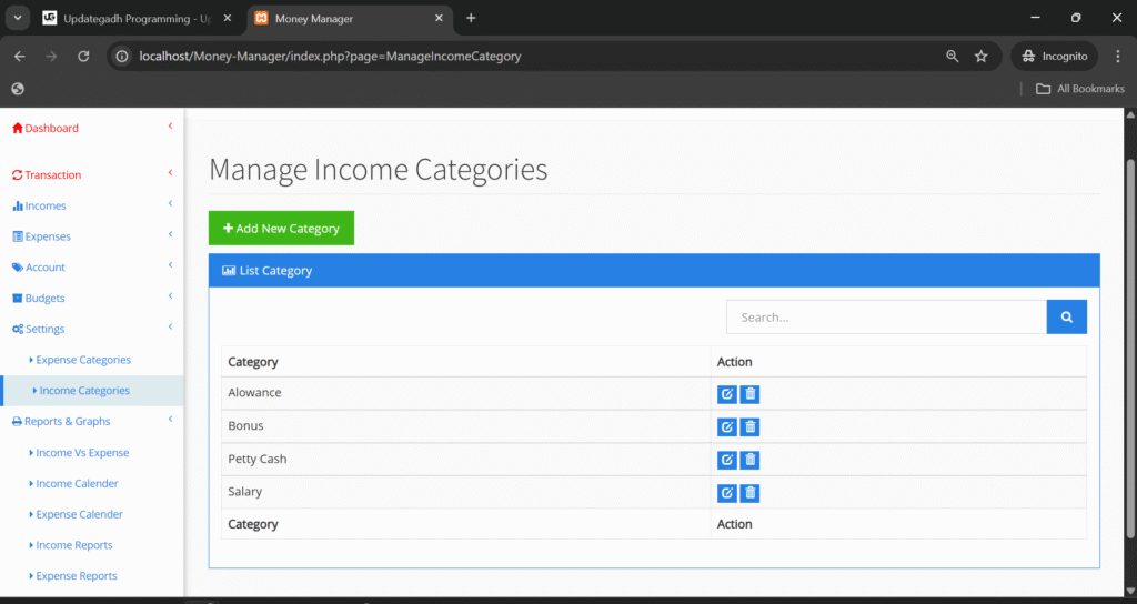 Best Expense Management System Using Php