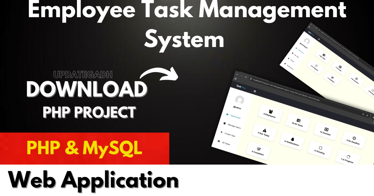 Employee Task Management System Using PHP and MySQL