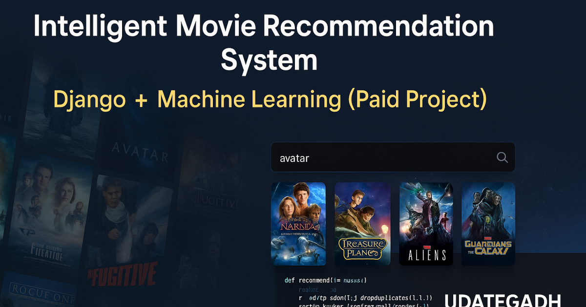 Movie Recommendation System Django + Machine Learning