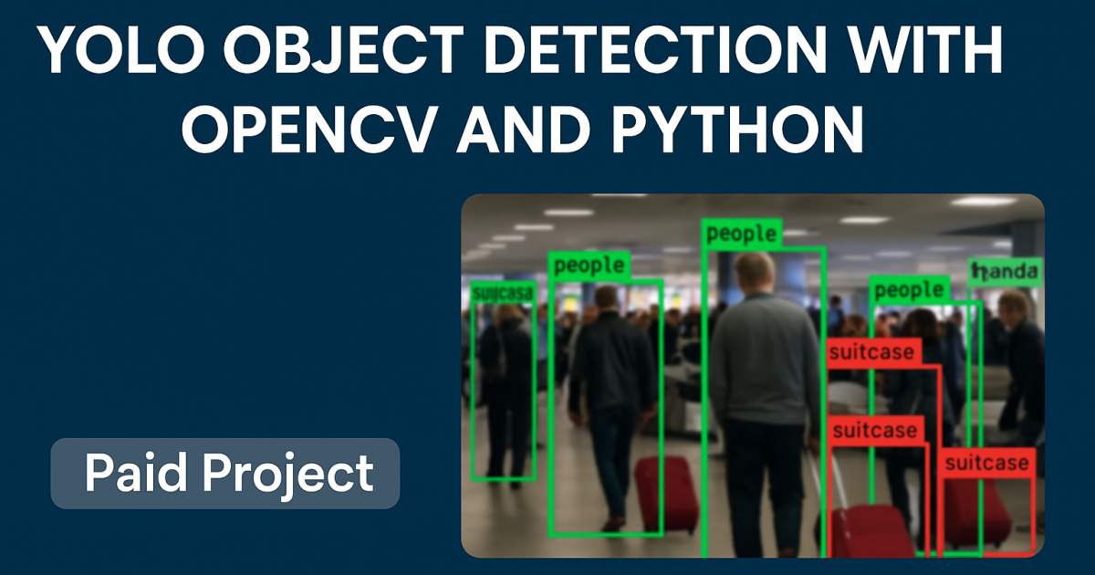 Object Detection System with OpenCV and Python