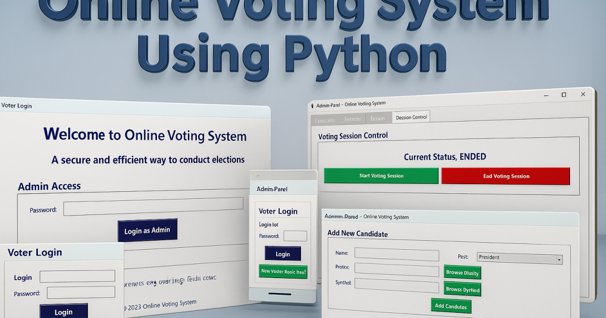 Online Voting System Using Python