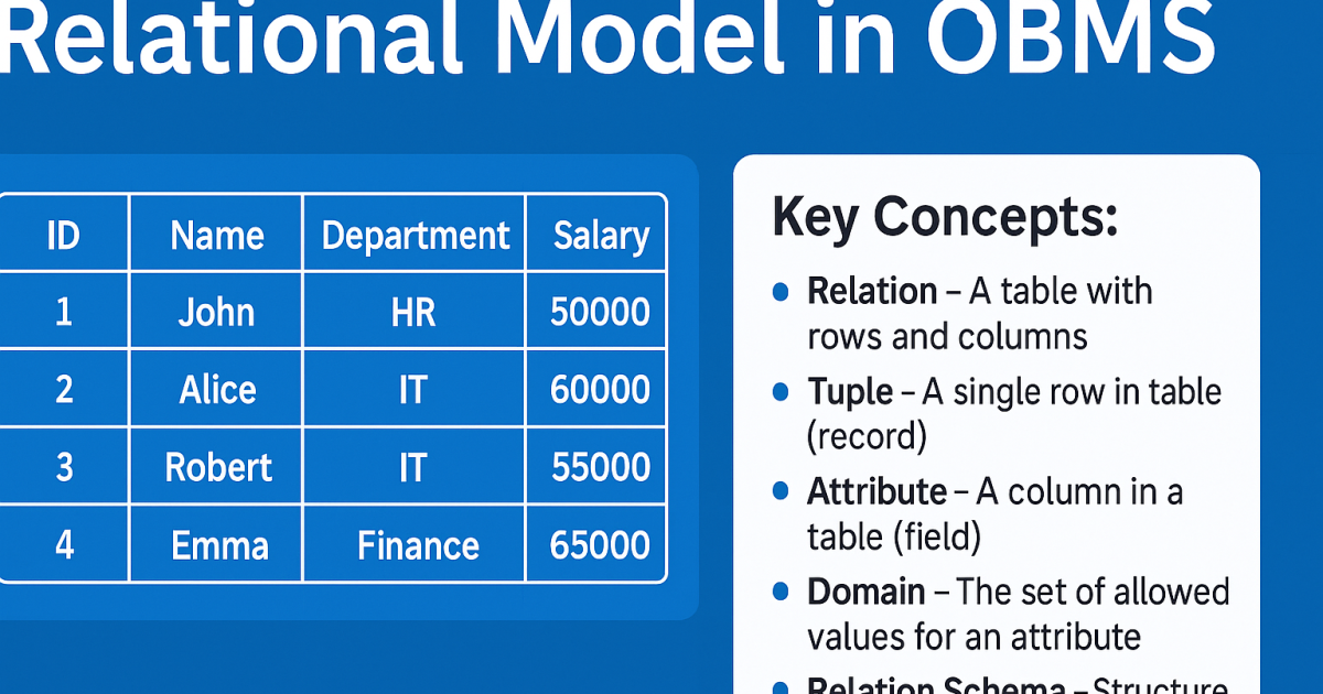 Relational Model in DBMS