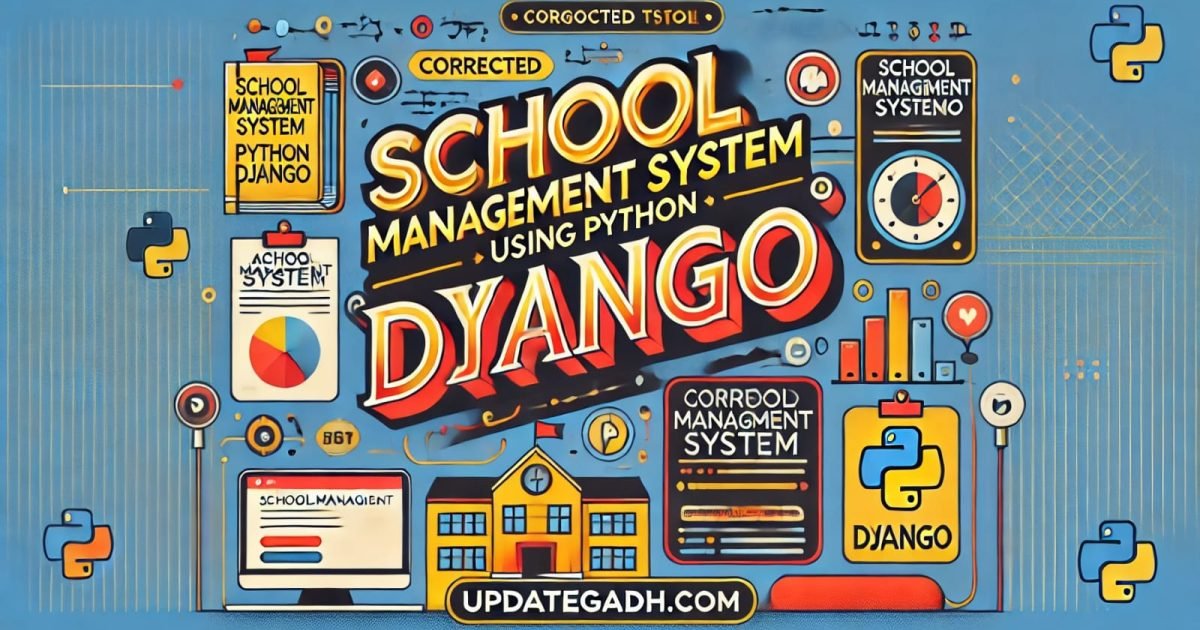 School Management System Using Python Django - Free Project
