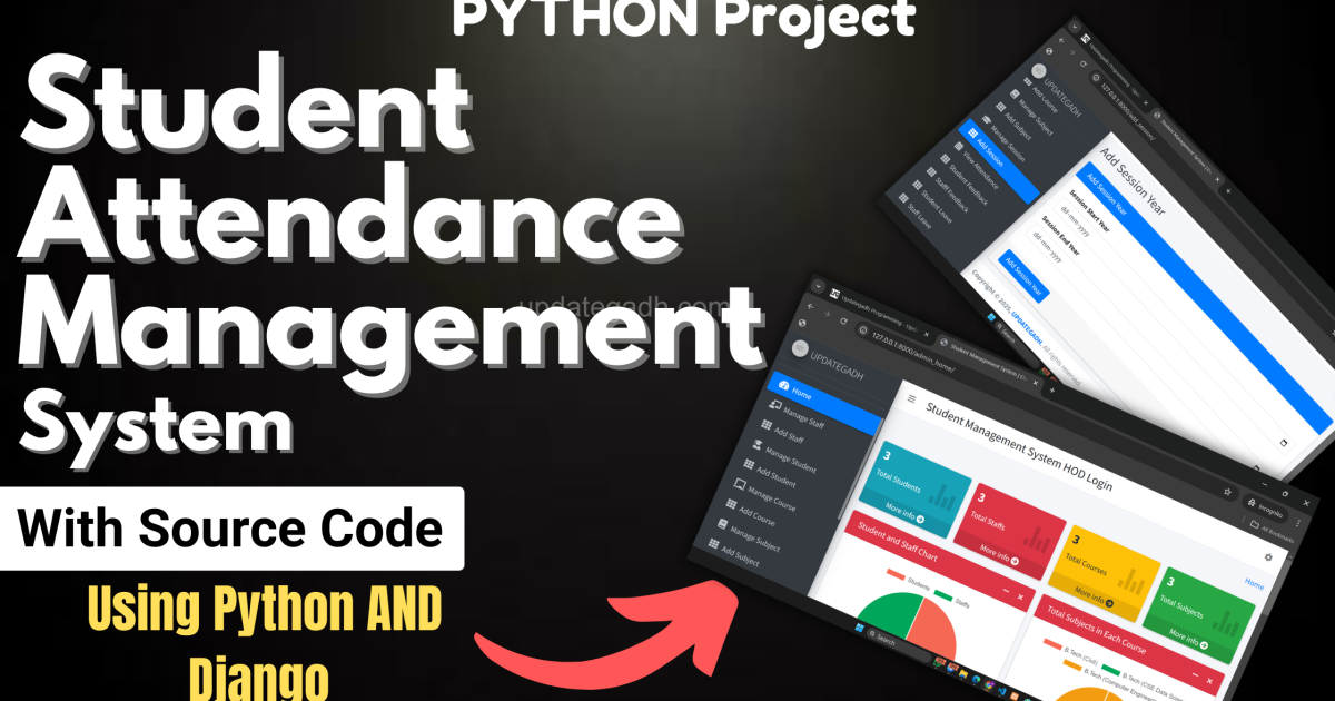 Student Attendance Management System using python Django